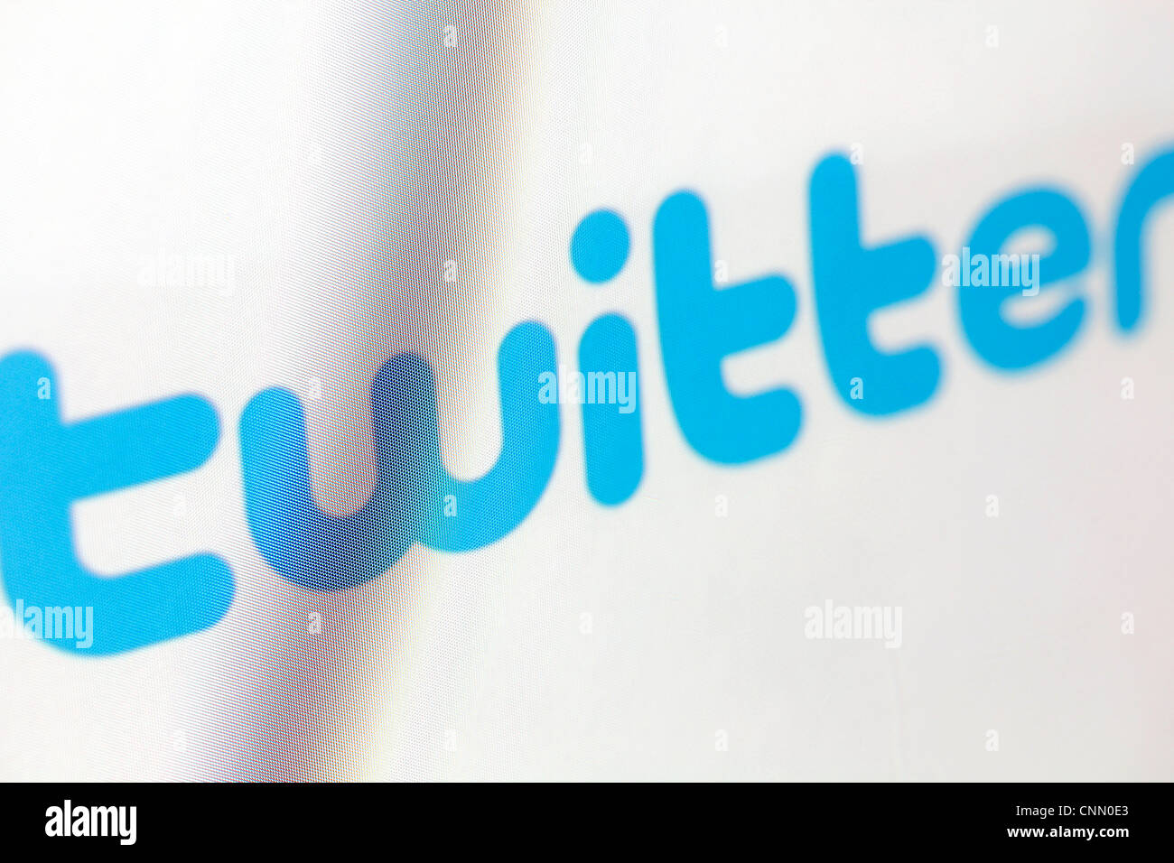 Twitter logo on a monitor screen Stock Photo - Alamy