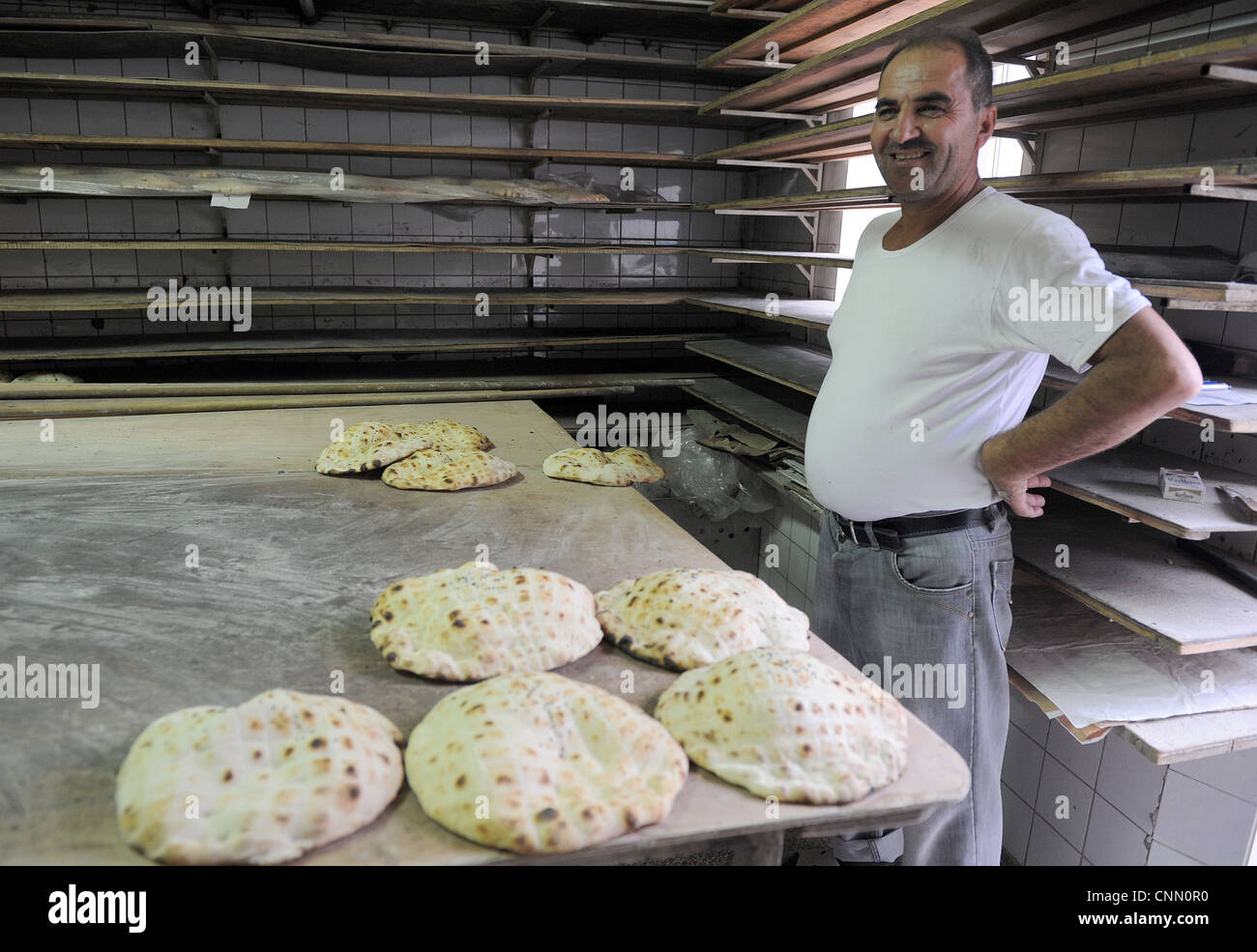 Bosnian flatbread called lepina or somun Stock Photo - Alamy
