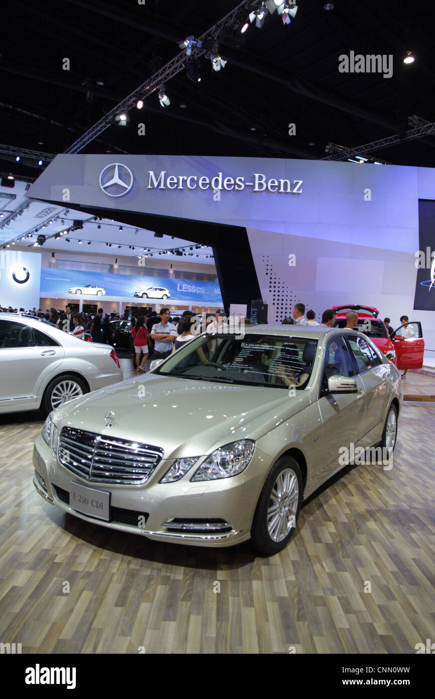 Mercedes Benz Car display in Thailand Motor Show 2012 Stock Photo - Alamy