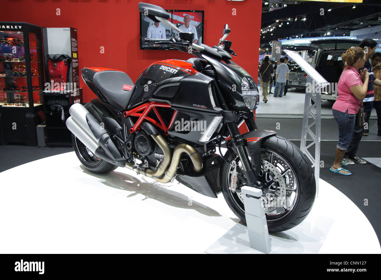 Ducati Diavel display in Thailand Motor Show 2012 Stock Photo - Alamy