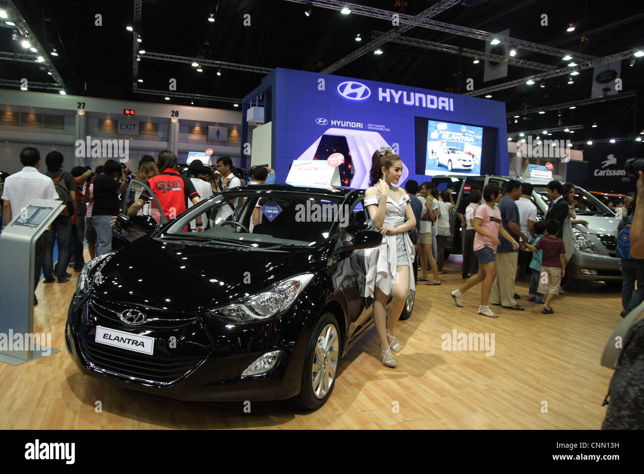 Hyundai cars on display at Thailand motor show 2012 Stock Photo - Alamy