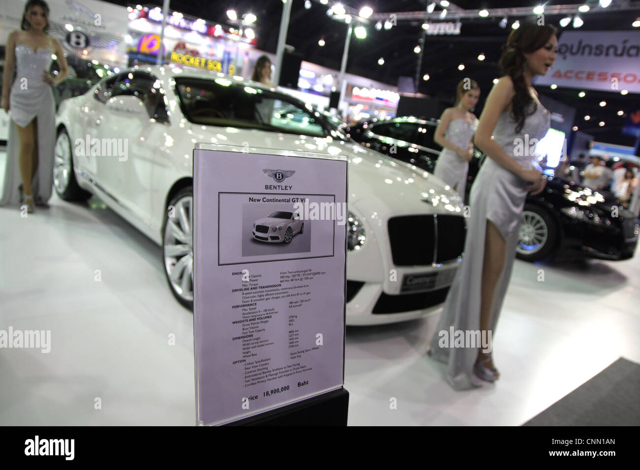 Bentley cars display in Thailand Motor Show 2012 Stock Photo - Alamy