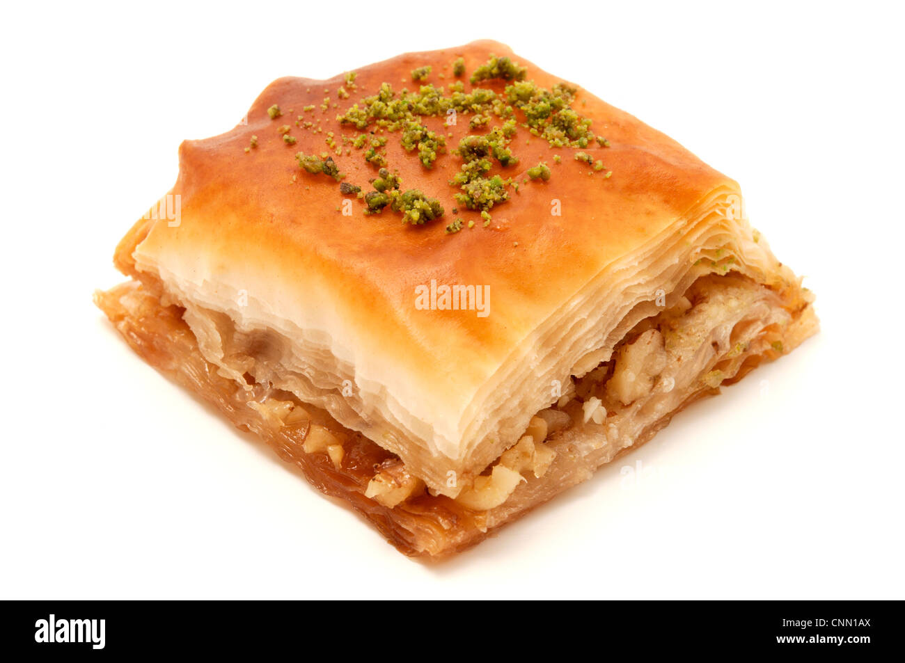 Baklava on a white background Stock Photo - Alamy