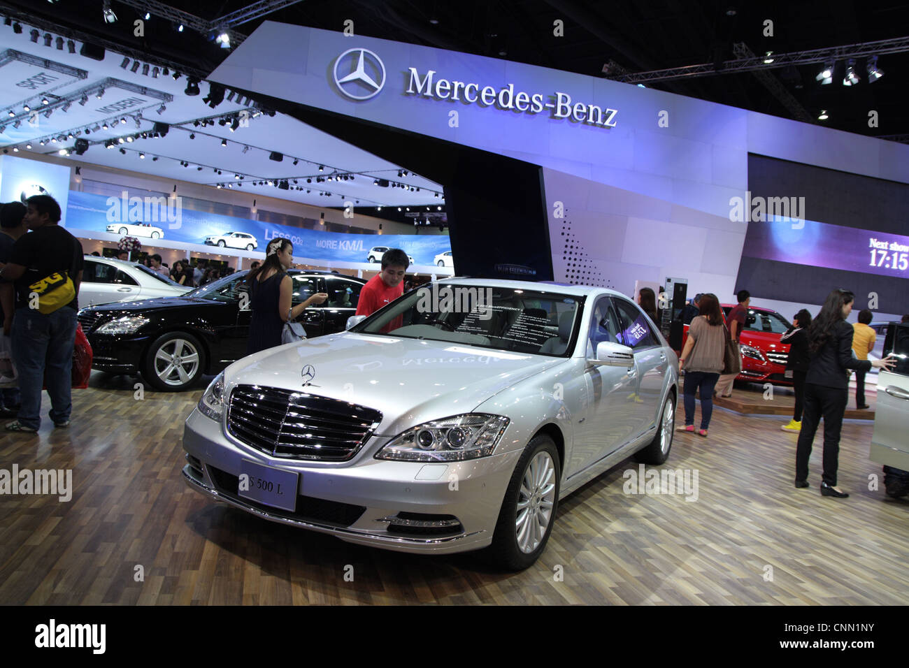 Mercedes Benz Car display in Thailand Motor Show 2012 Stock Photo - Alamy