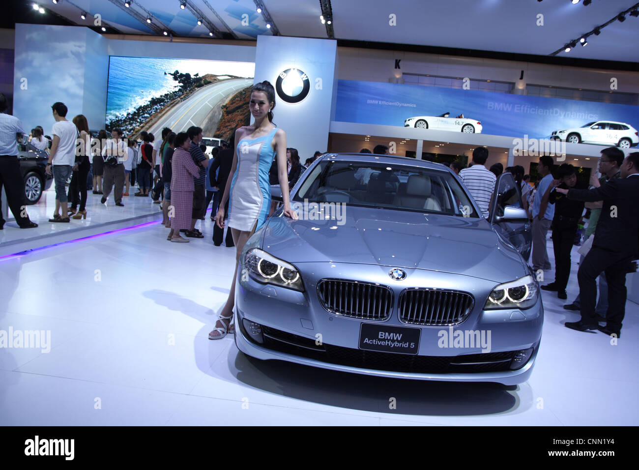 BMW car display at Thailand Motor Show 2012 Stock Photo - Alamy