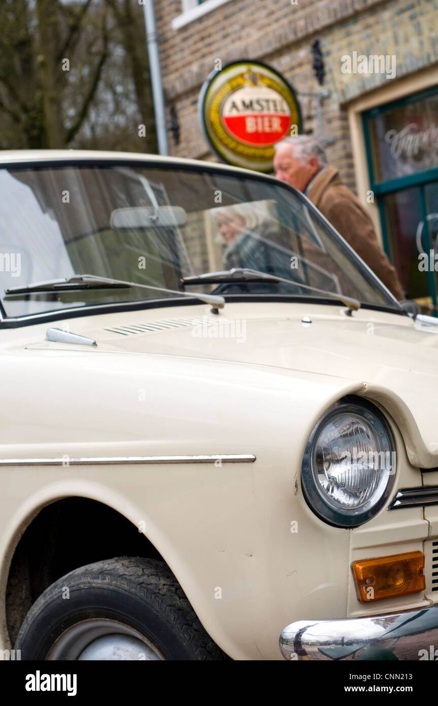 An old Daf car parked outside a bar in the Netherlands Stock Photo - Alamy