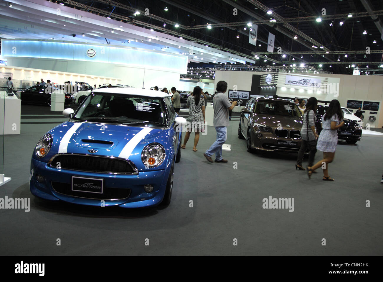 Cars on display at Thailand motor show 2012 Stock Photo - Alamy