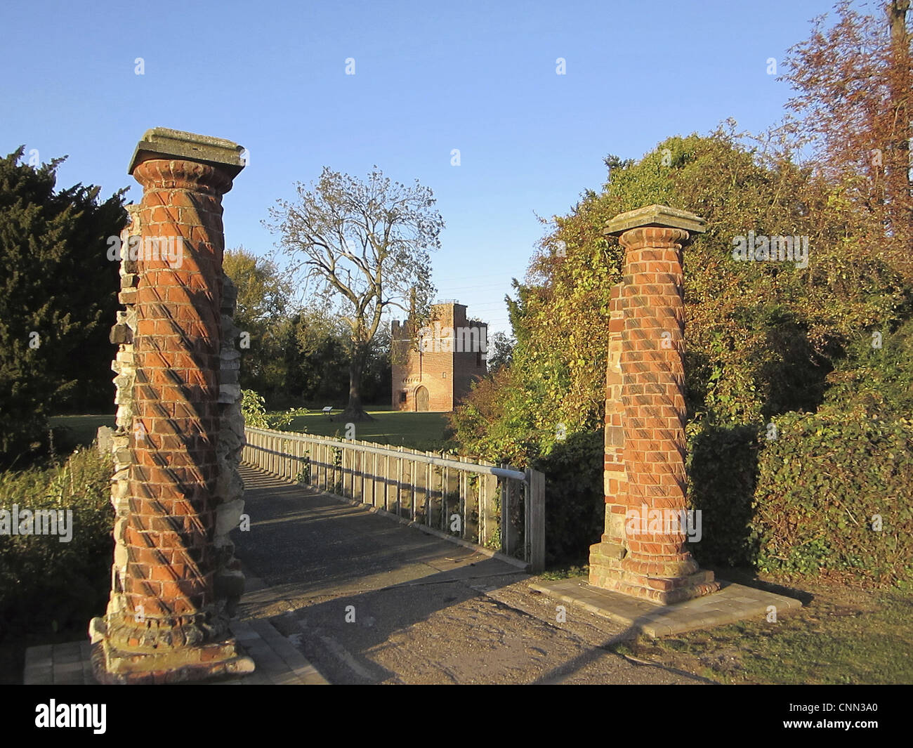 15th century gatehouse, Rye House Gatehouse, Rye Meads, Hoddesdon, Lea ...