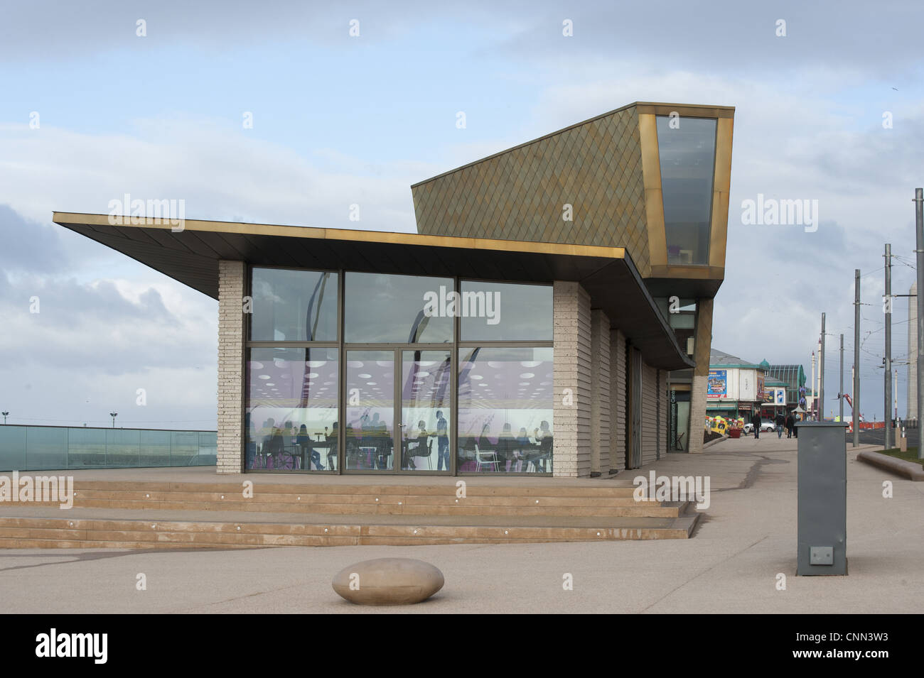 Venue building on new promenade development in seaside resort town ...