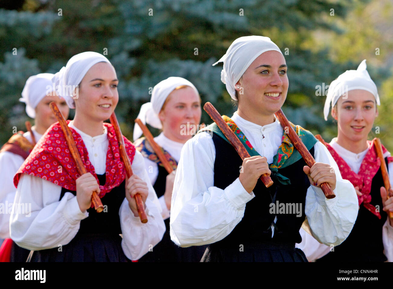 The Oinkari Basque Dancers perform at the Trailing of the Sheep ...