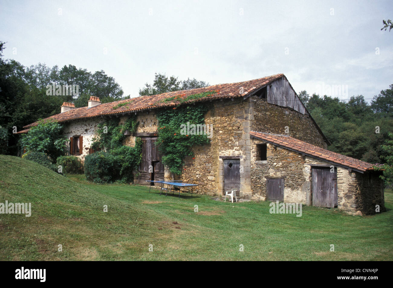 France Old French Farm House near Puyrigaud - South of France Stock ...