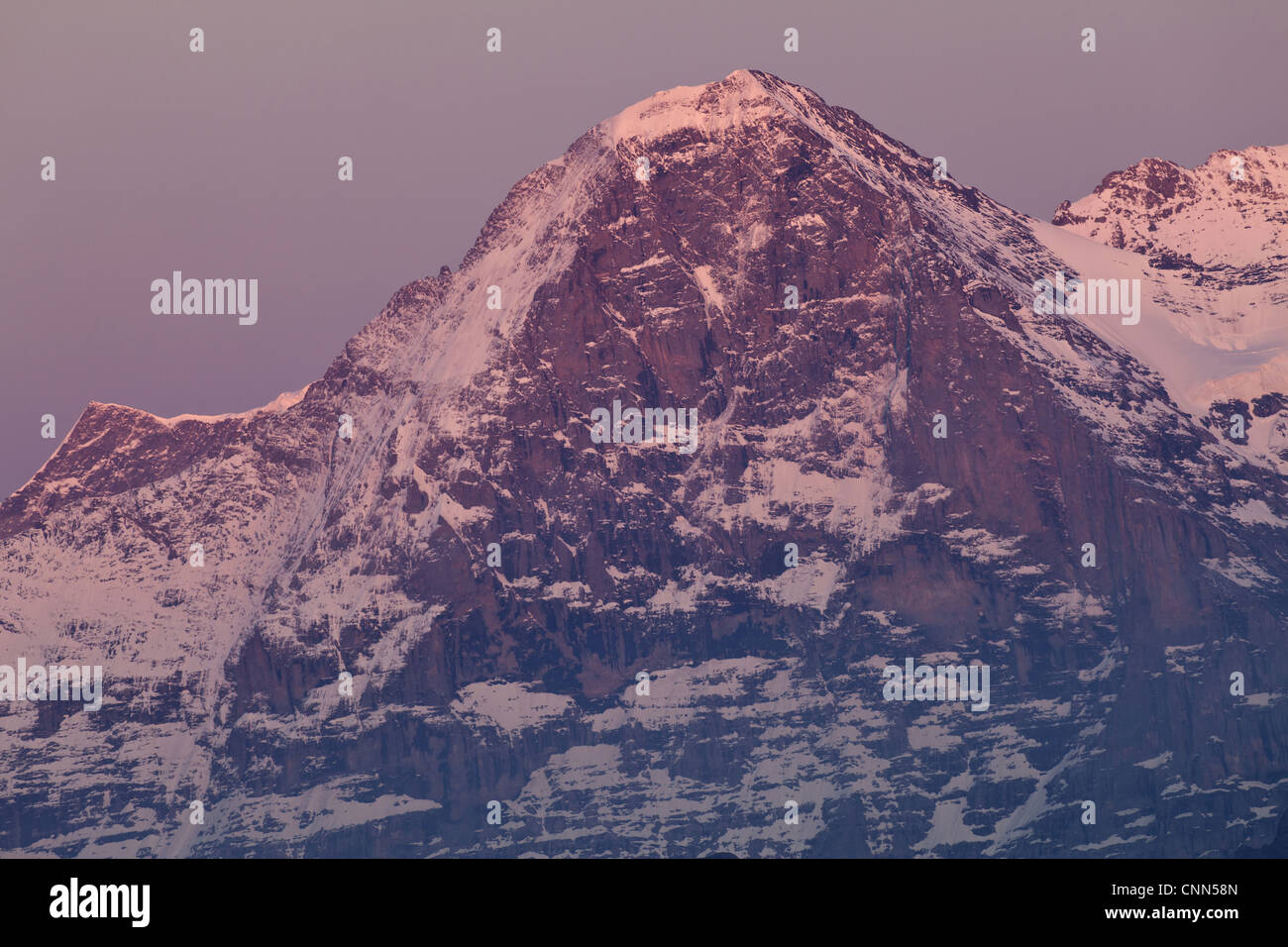 Alpenglow at eiger mountain hi-res stock photography and images - Alamy