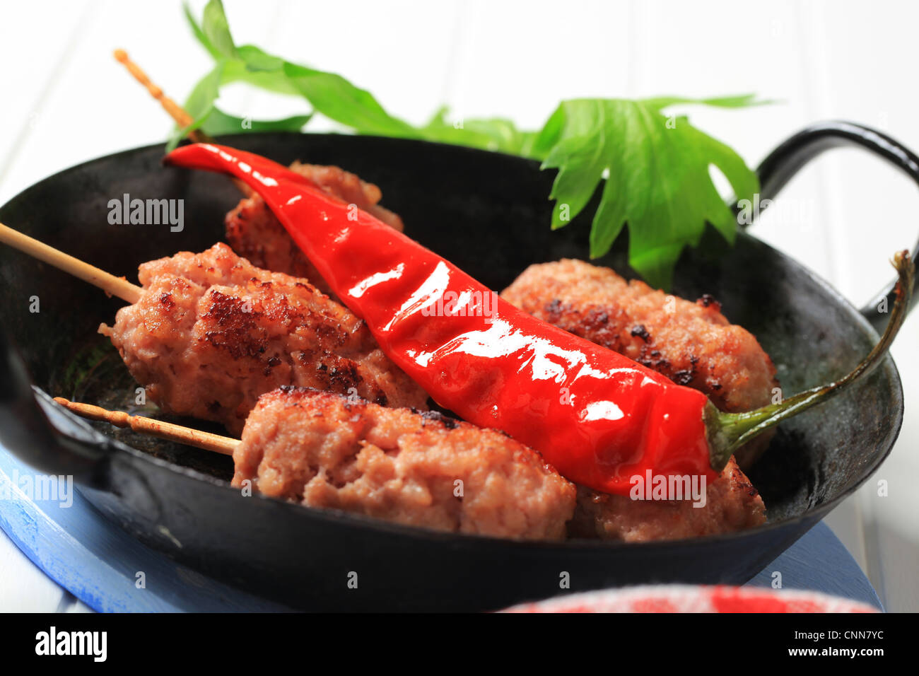 Black meat sticks hi-res stock photography and images - Alamy