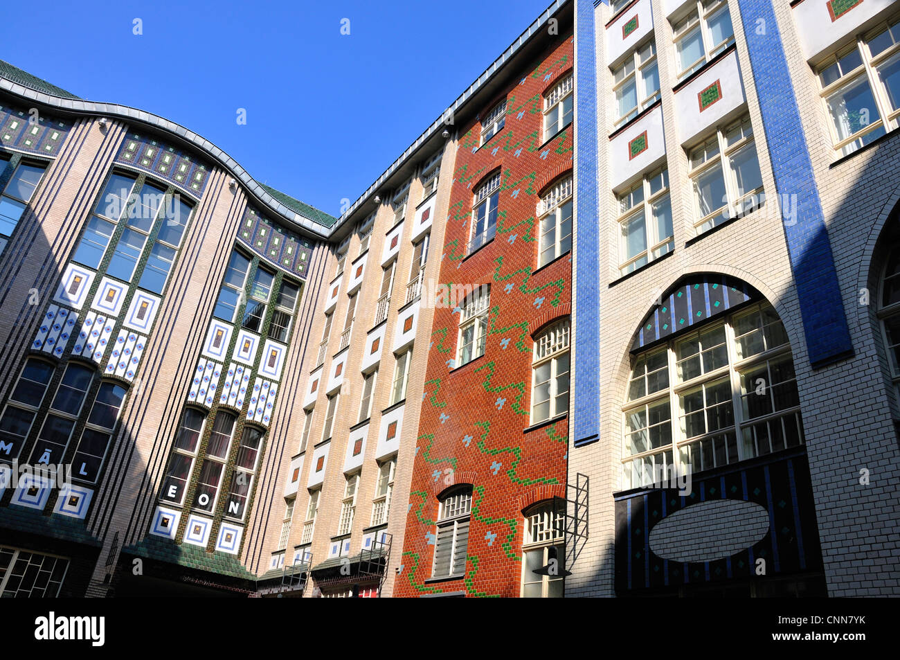 Berlin, Germany. Die Heckische Hofe - complex of connected courtyards ...