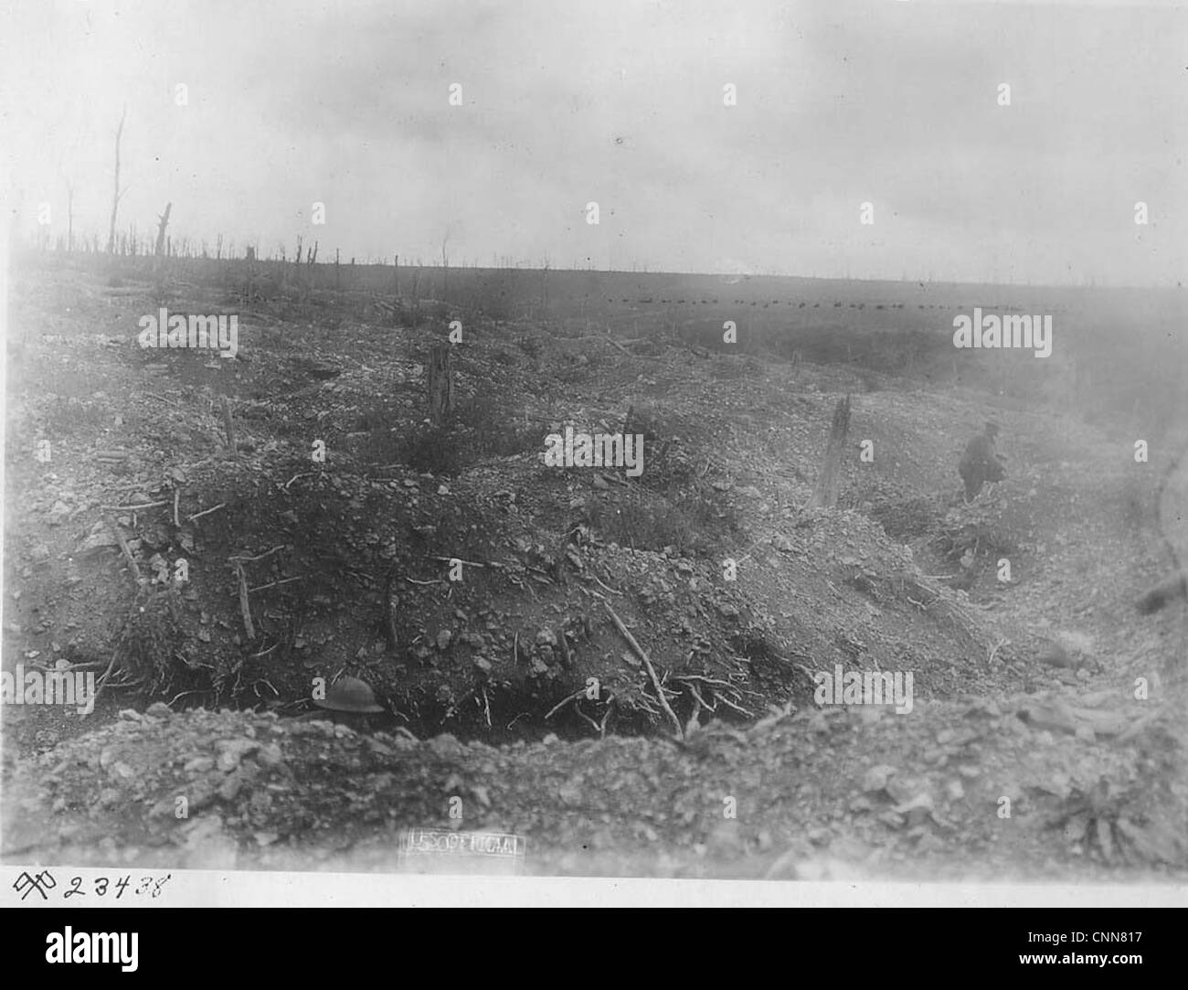 Archive photography and postcards from World War I depicting trench ...