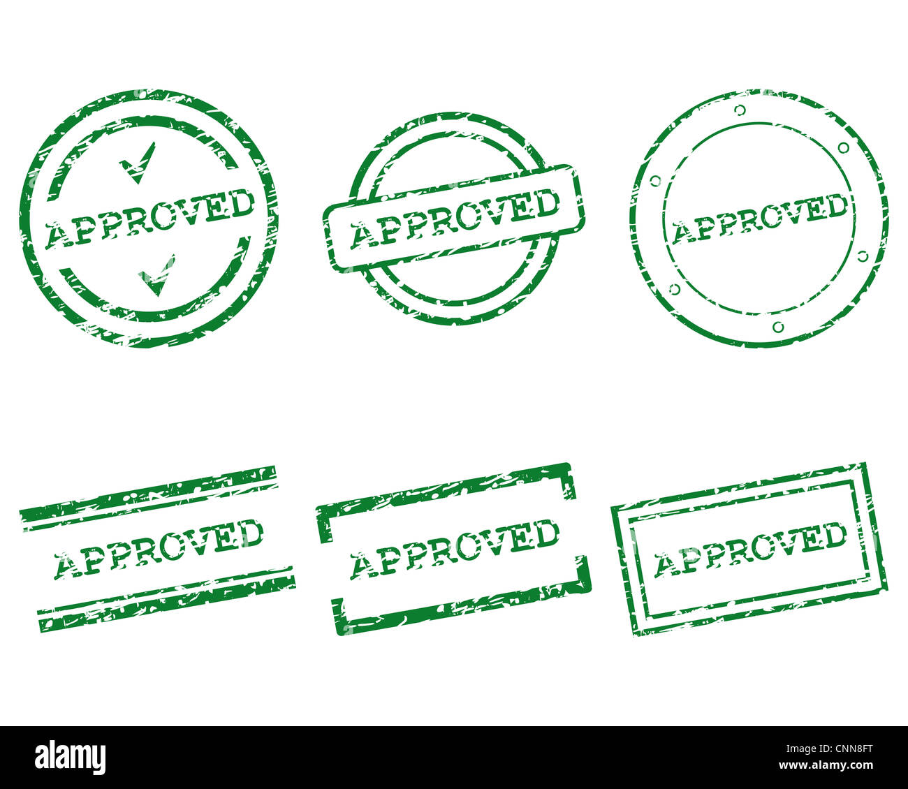 Approved green ink stamp hi-res stock photography and images - Alamy