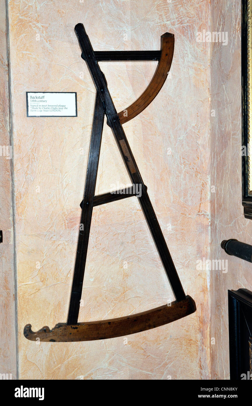 Eighteenth century backstaff on display at the St. Augustine Pirate and ...