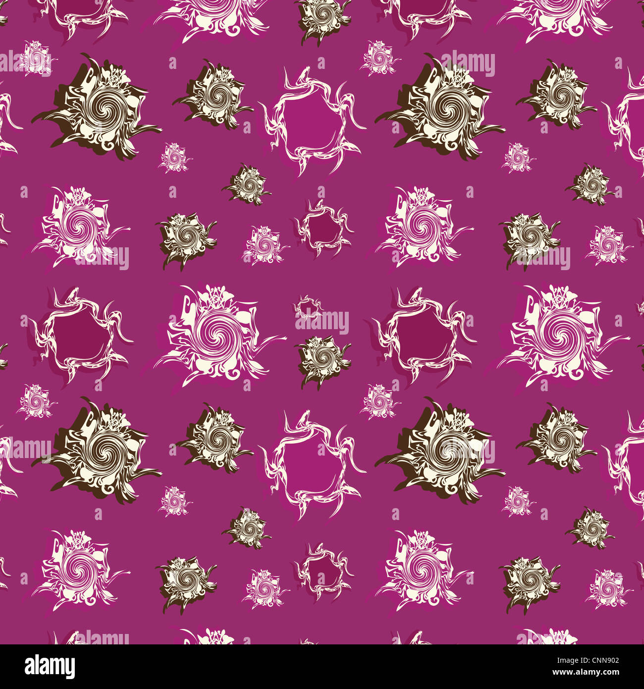 Lilac seamless background with abstract elements, vector, illustration ...