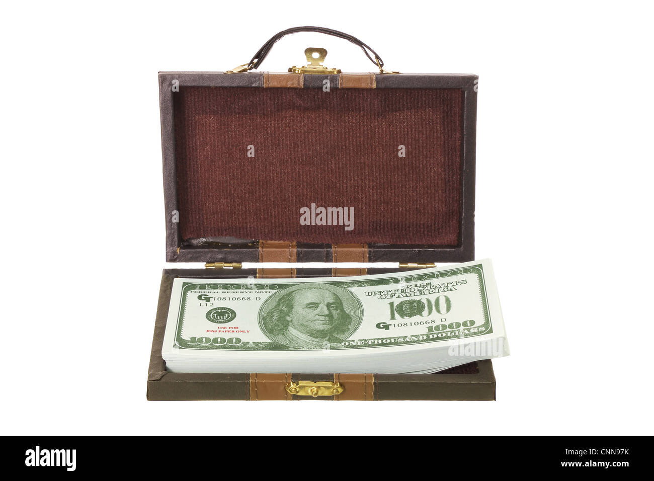 Banknotes in Briefcase Stock Photo - Alamy