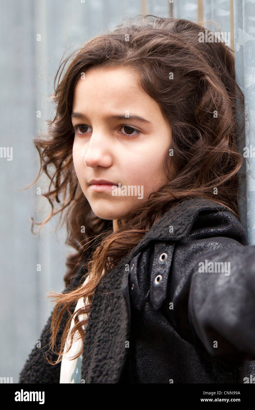 Young teenage girl. Leeds, UK Stock Photo - Alamy
