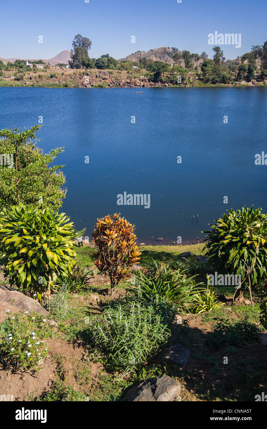 Lake Itasy in Ampefy, Madagascar highlands Stock Photo - Alamy