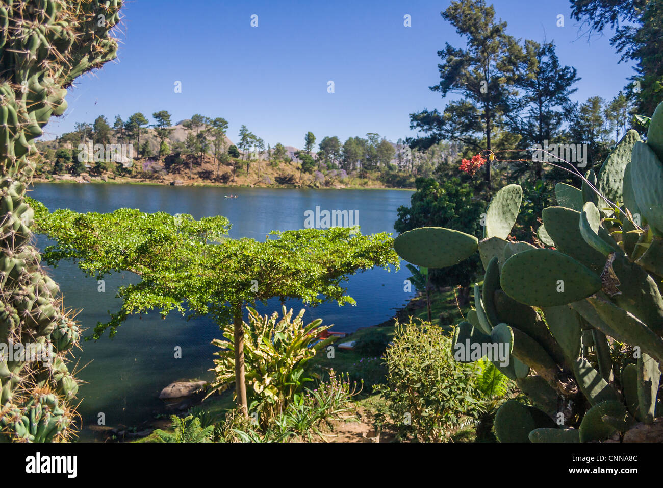 Lake Itasy in Ampefy, Madagascar highlands Stock Photo - Alamy