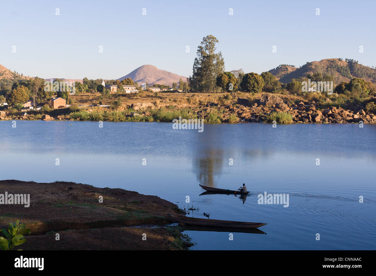 Lake Itasy in Ampefy, Madagascar highlands Stock Photo - Alamy