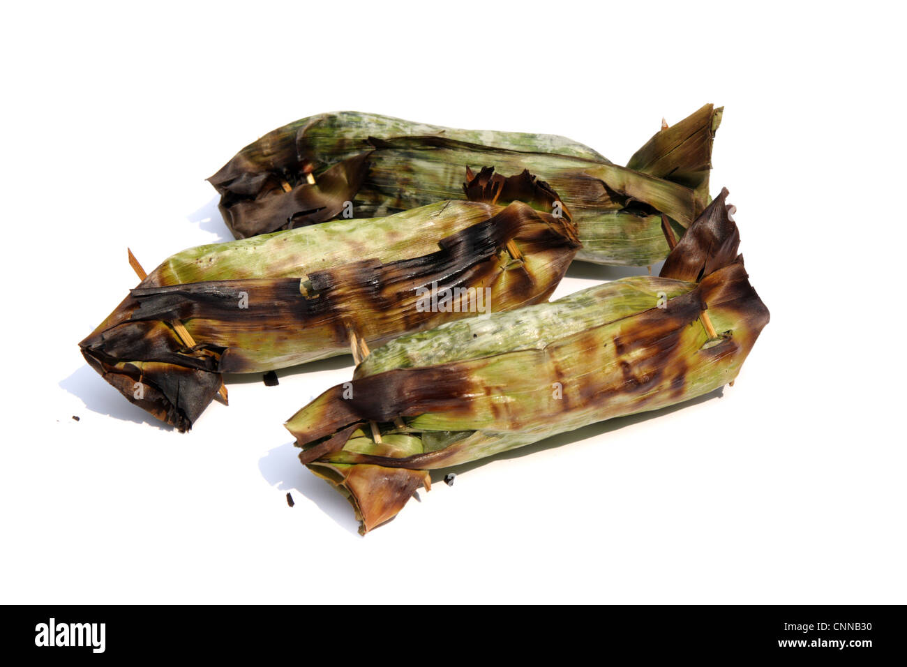 Thai dessert , sticky rice toast Stock Photo - Alamy