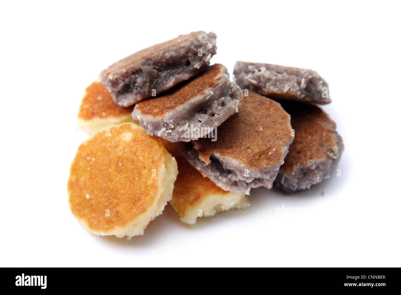 Thai dessert , Ba - Bin , Thai coconut cake Stock Photo - Alamy