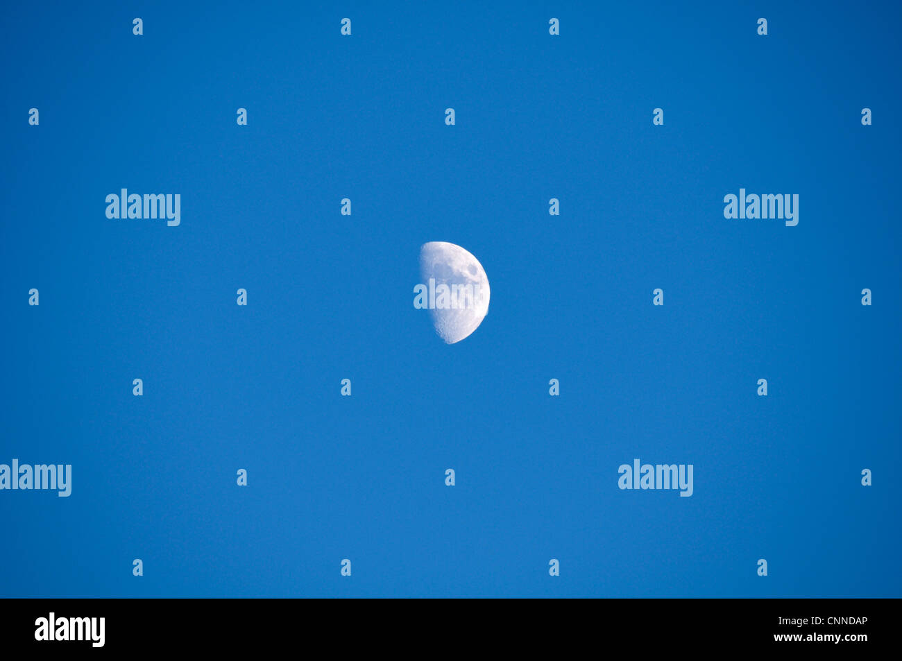 Half Moon in Sky, Alps, France Stock Photo - Alamy