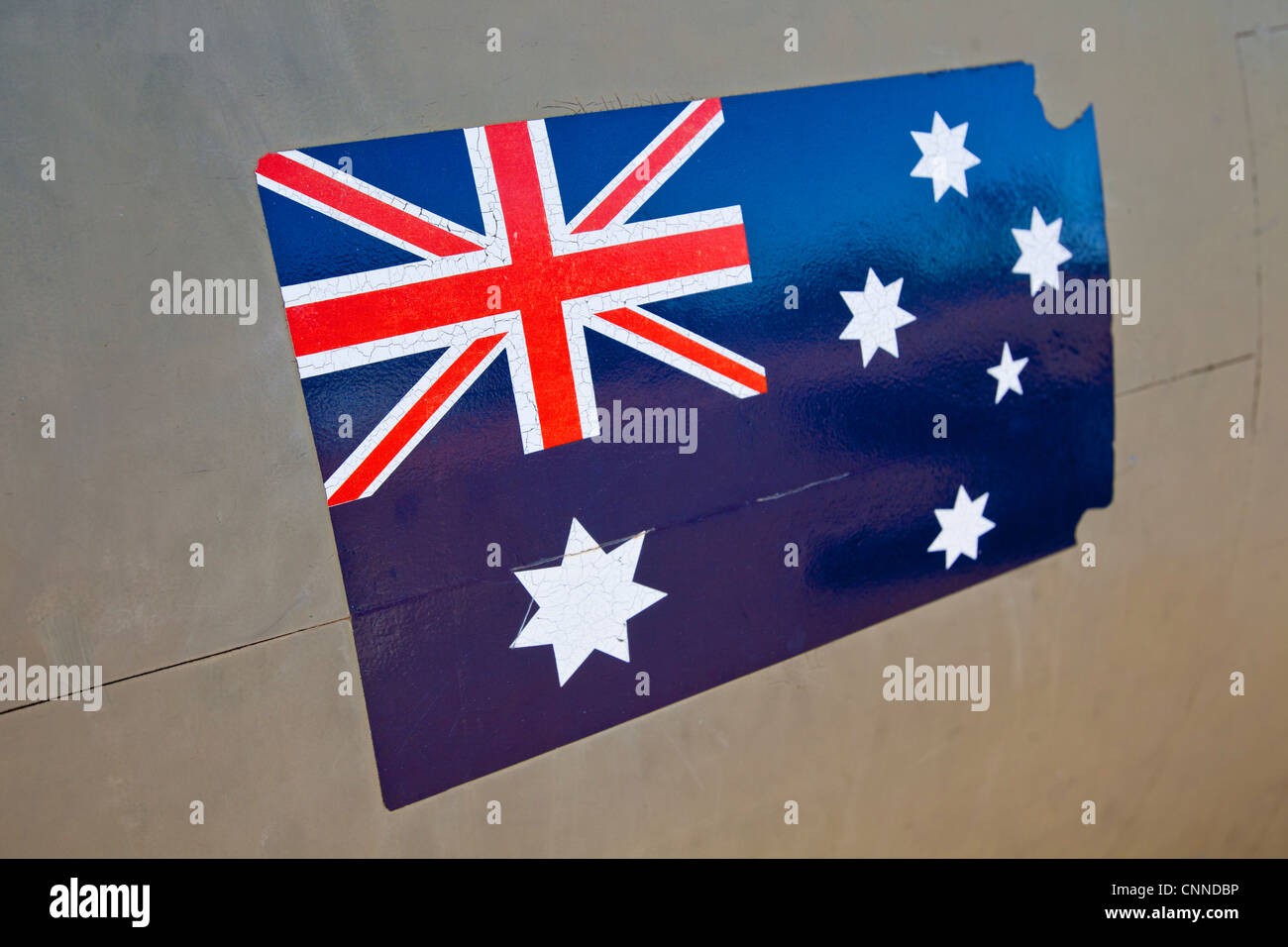 Australian flag. Airforce and Space display. South Australia Stock ...
