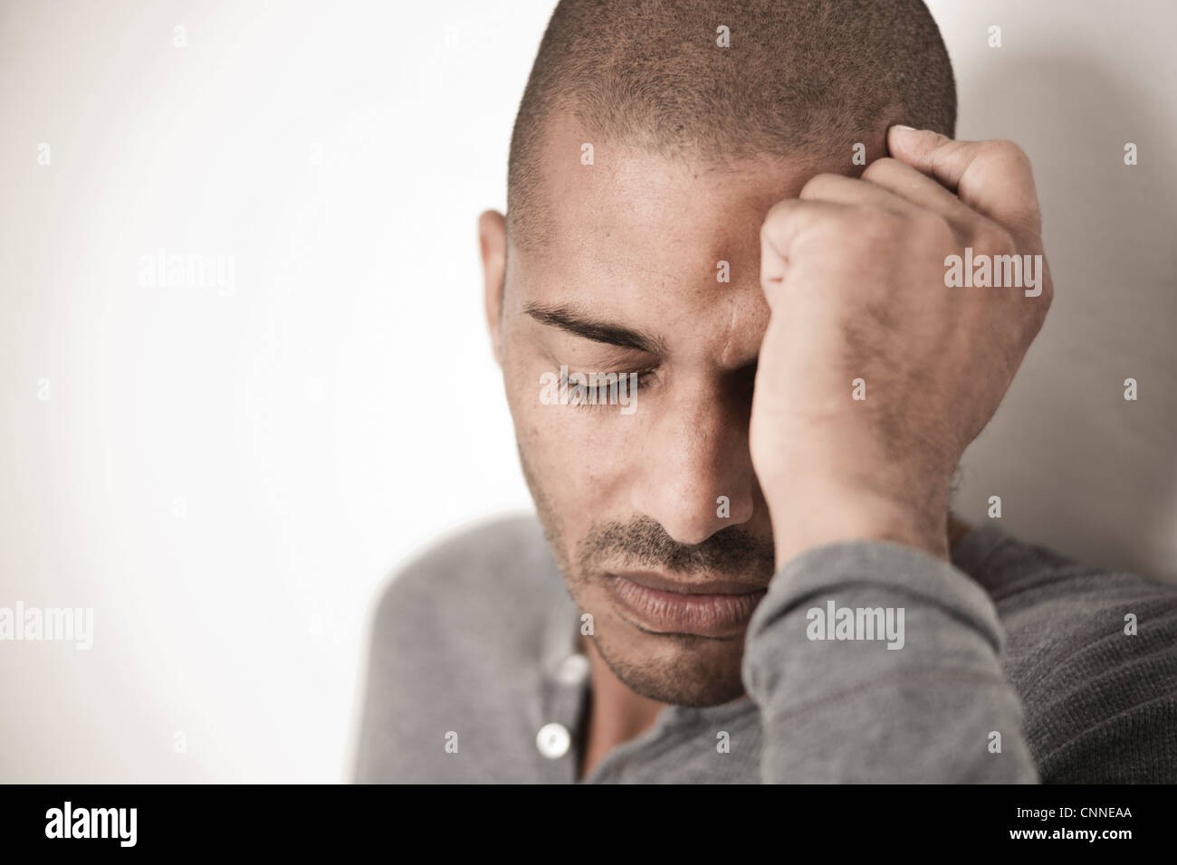 Close-up Portrait of Man Stock Photo - Alamy