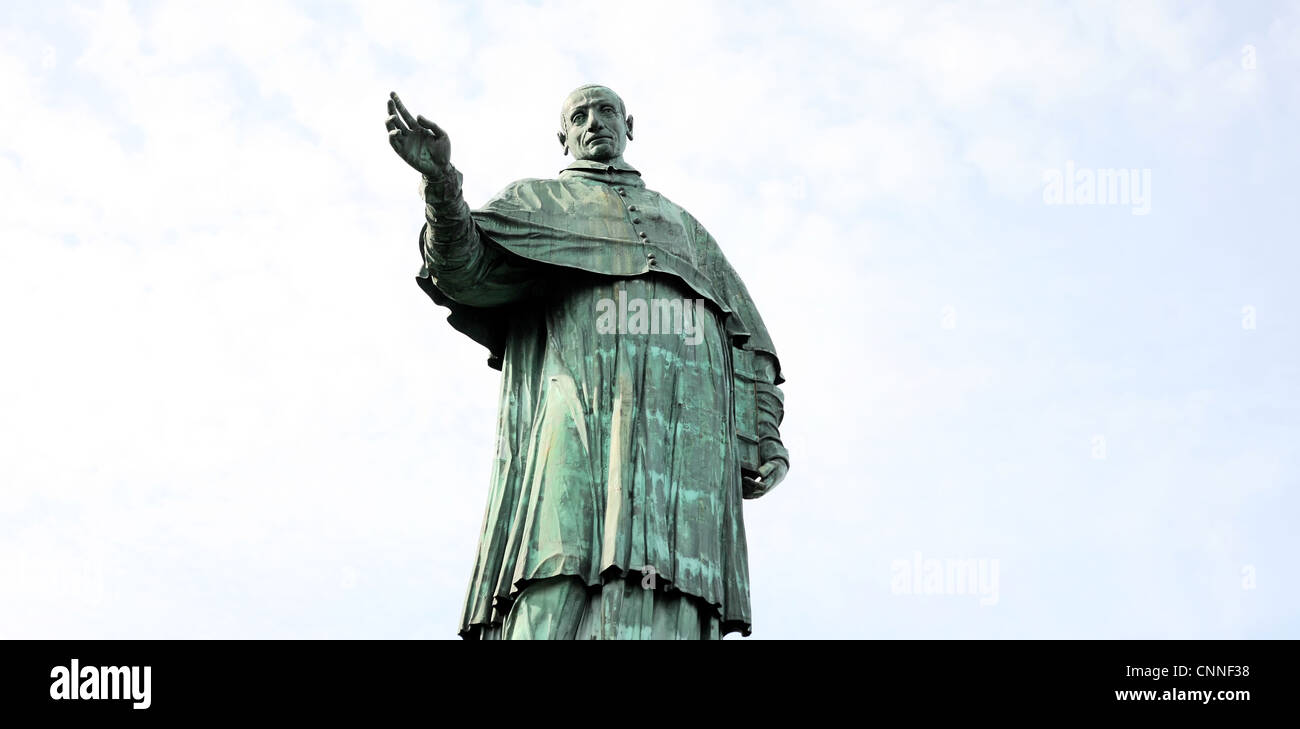 The famous San carlone, a giant statue of St. Charles Borromeo Stock ...