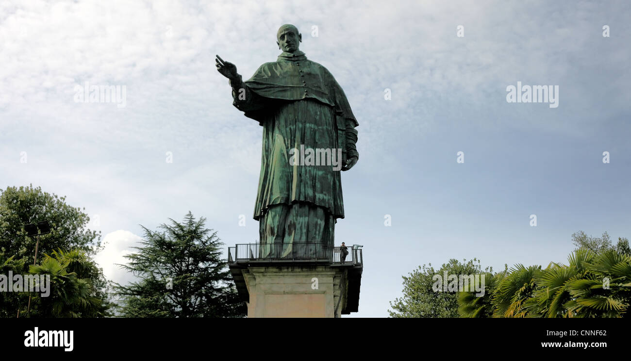 The famous San carlone, a giant statue of St. Charles Borromeo Stock ...