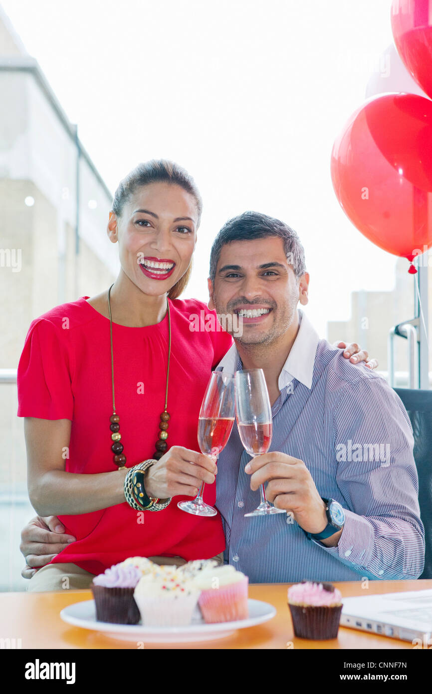 Business people toasting at office party Stock Photo - Alamy