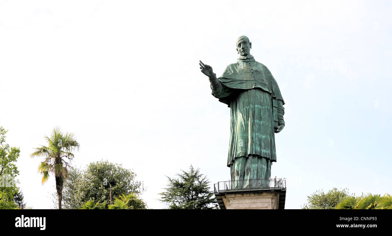 The famous San carlone, a giant statue of St. Charles Borromeo Stock ...