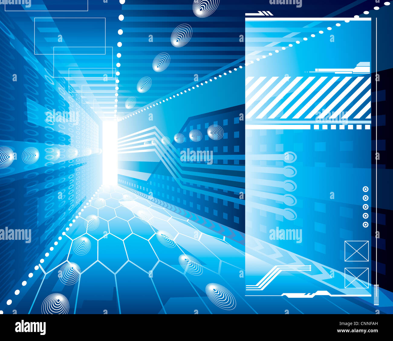 3D Tech Background Stock Photo - Alamy