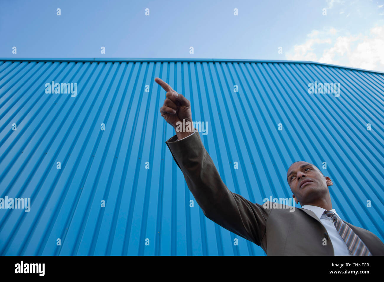 Man Pointing Distance High Resolution Stock Photography and Images - Alamy
