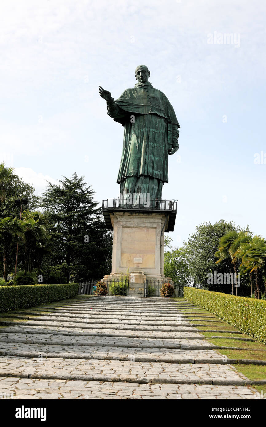 The famous San carlone, a giant statue of St. Charles Borromeo Stock ...