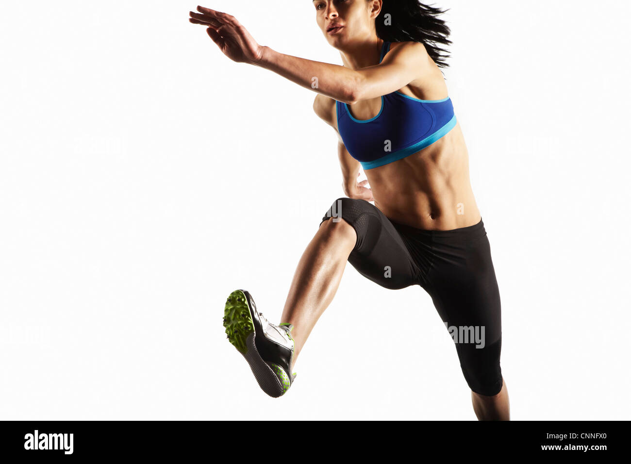 Close up of athlete running Stock Photo - Alamy