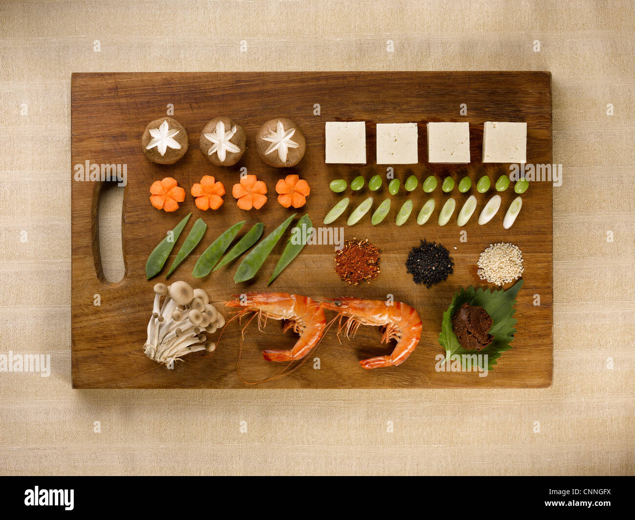Tray of neatly organized food Stock Photo - Alamy