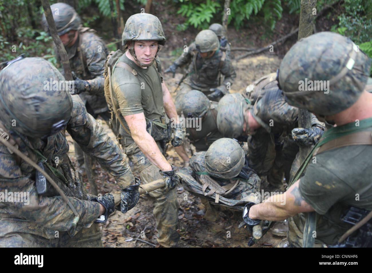 Marines from 2nd Platoon, Company B., 1st Battalion, 4th Marines, 31st ...