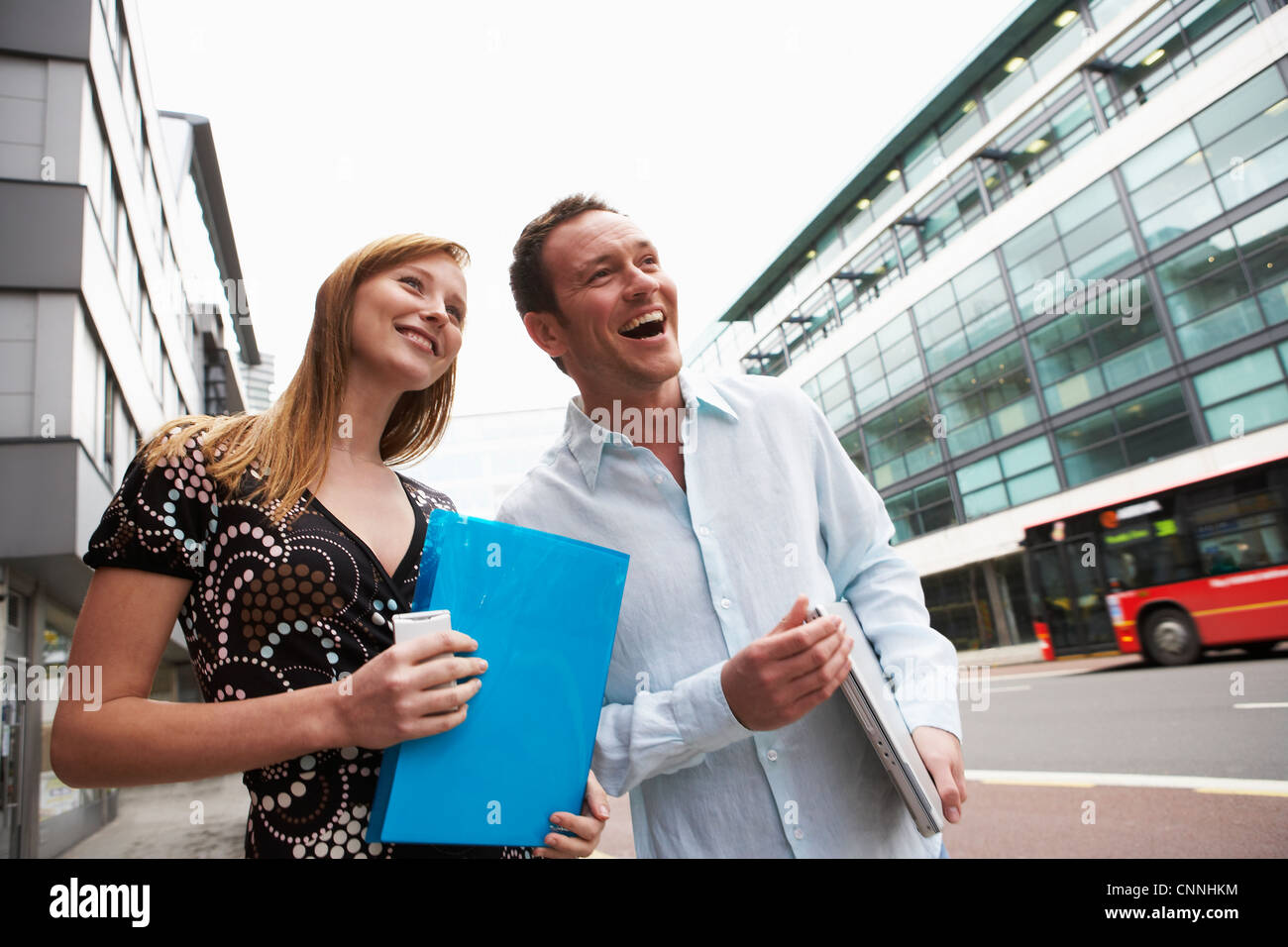 Two people talking street hi-res stock photography and images - Alamy