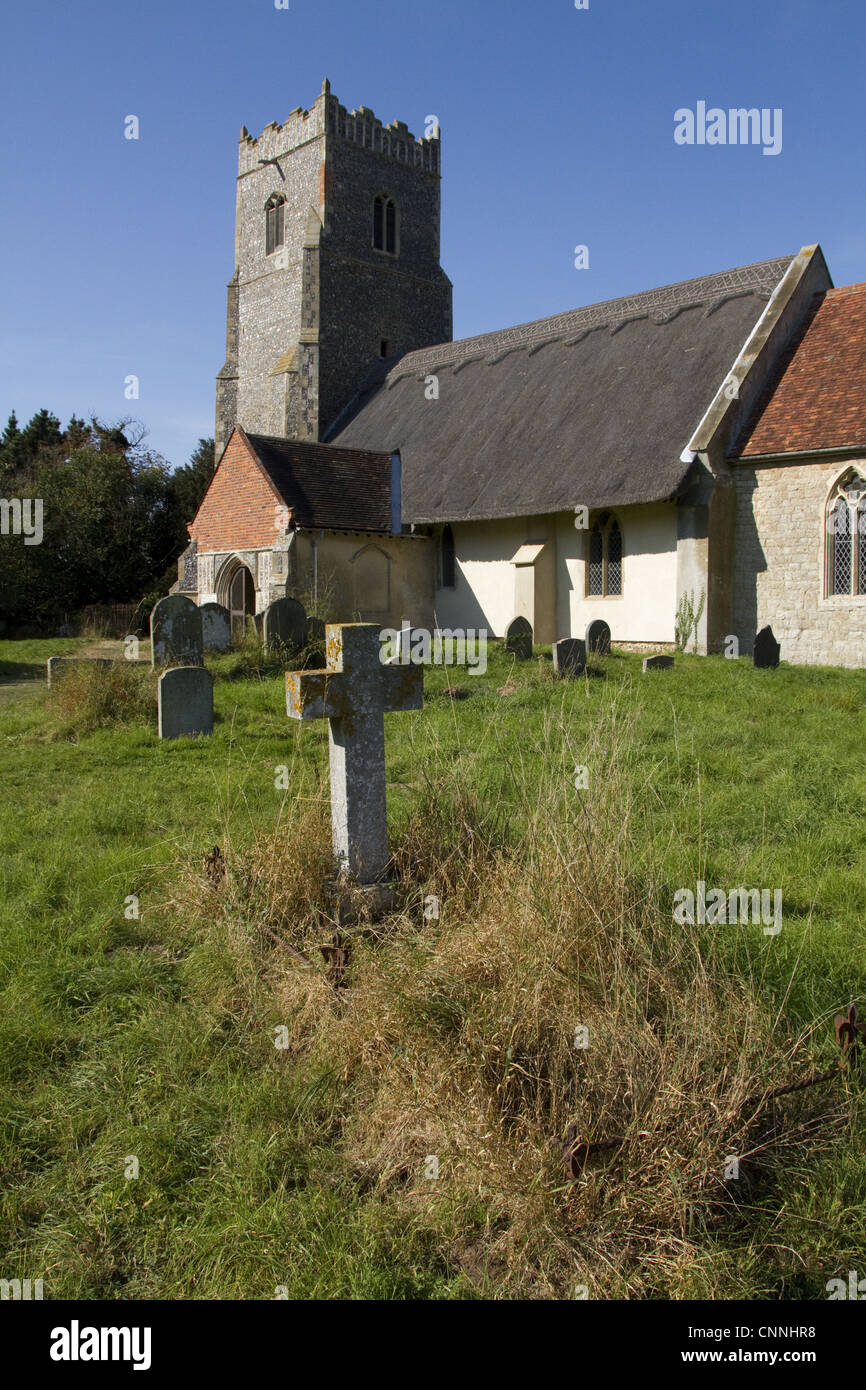 St Botolph's church Iken Suffolk by the River Alde Stock Photo - Alamy