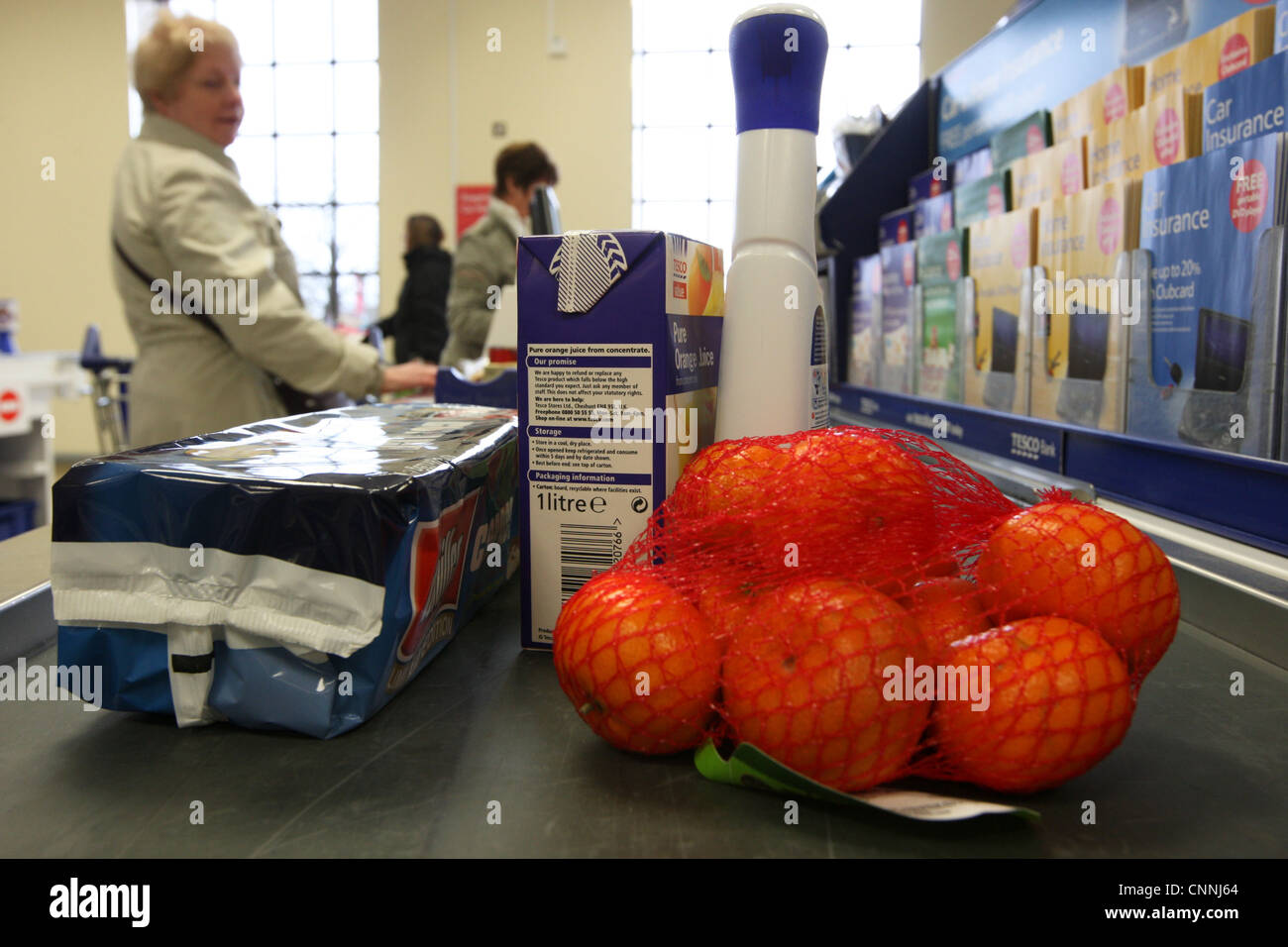 TESCO SUPERMARKET IN BALDOCK HERTFORDSHIRE Stock Photo - Alamy