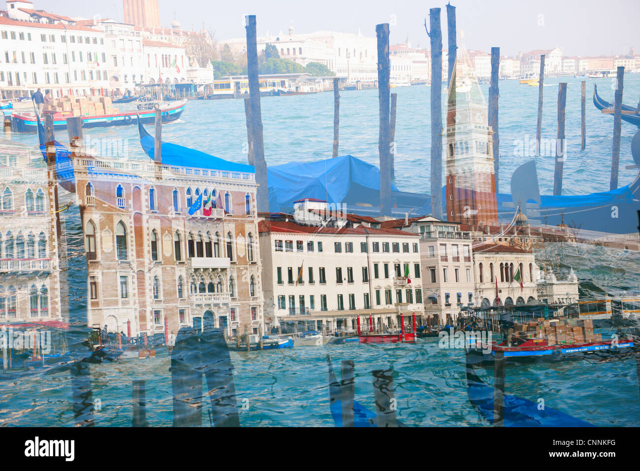 Double exposure pier buildings hi-res stock photography and images - Alamy