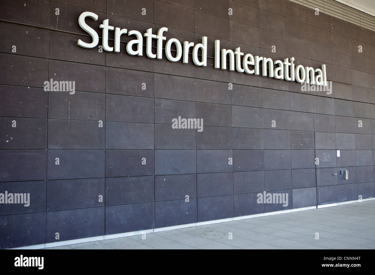 Stratford international station sign Stock Photo - Alamy