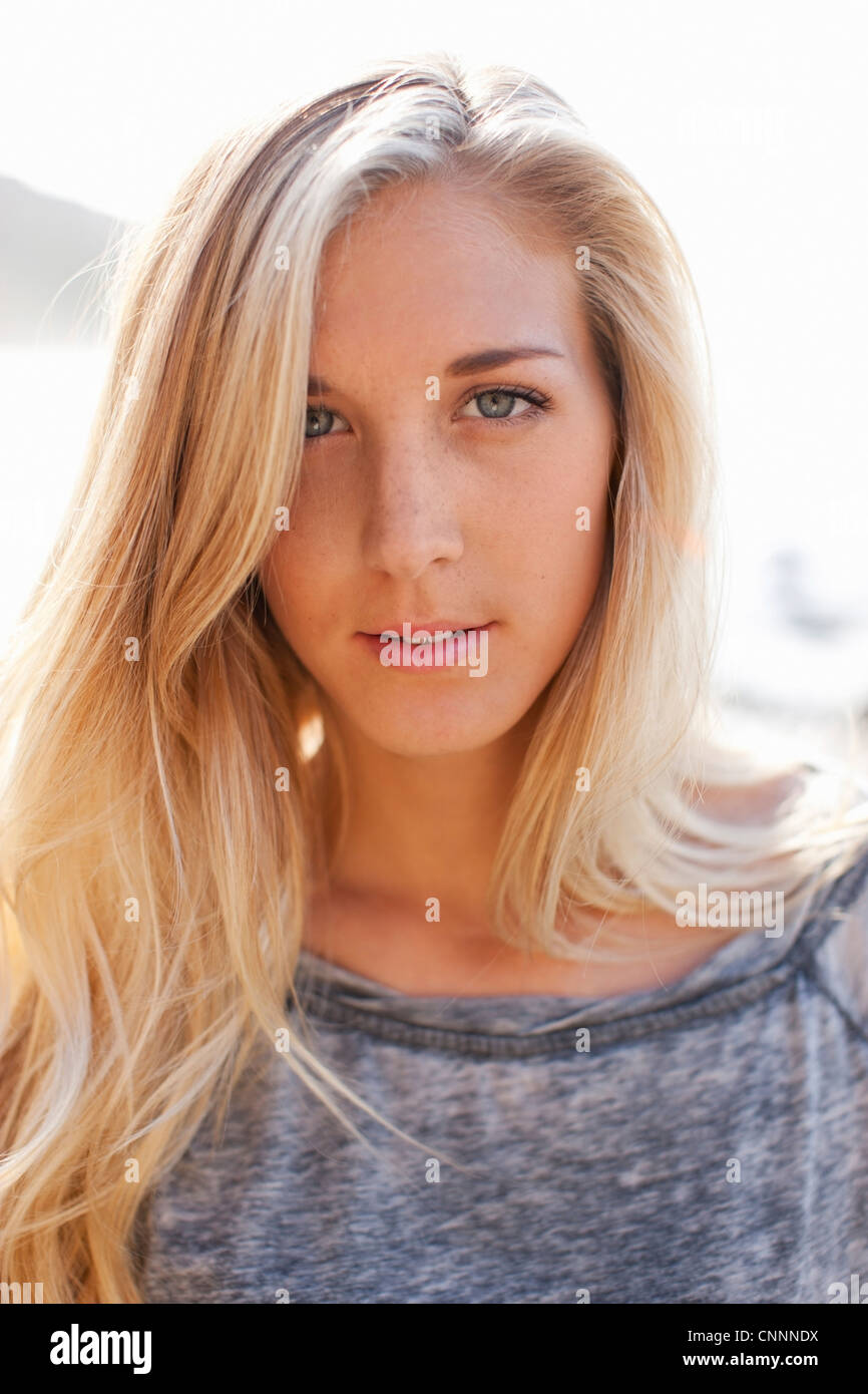 Woman at the Beach, Palos Verdes, California, USA Stock Photo - Alamy