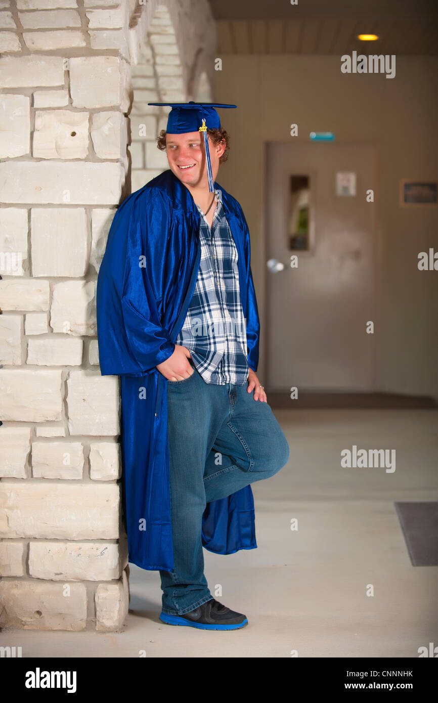 Happy graduating high school senior hi-res stock photography and images ...