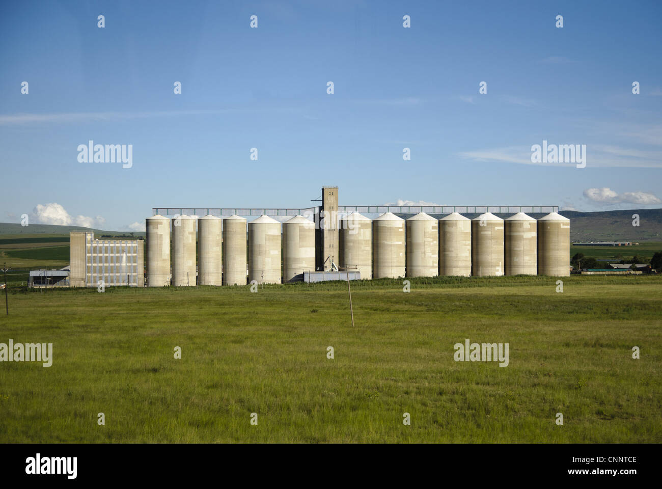 Grain silos, Paulpietersberg, KwaZulu-Natal, South Africa Stock Photo ...